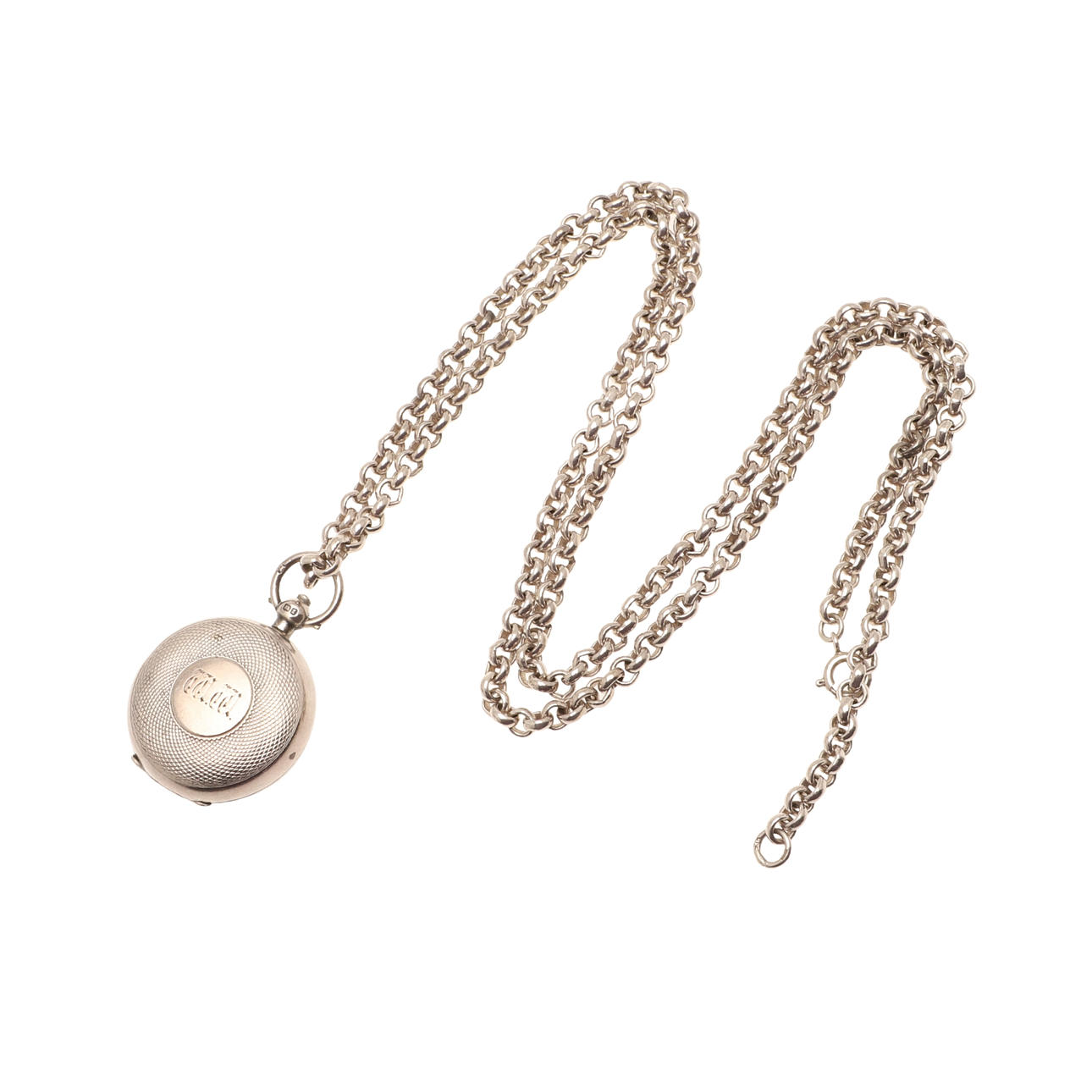 A VICTORIAN SILVER SOVEREIGN CASE AND CHAIN. Jewellery & Gemstones ...