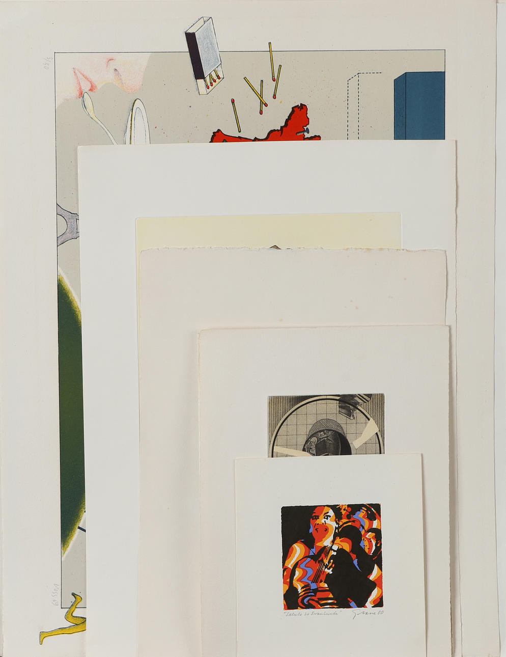 GRAPHIC SHEETS, 10 pieces, including Marcel Jean and Jan Voss. Art ...