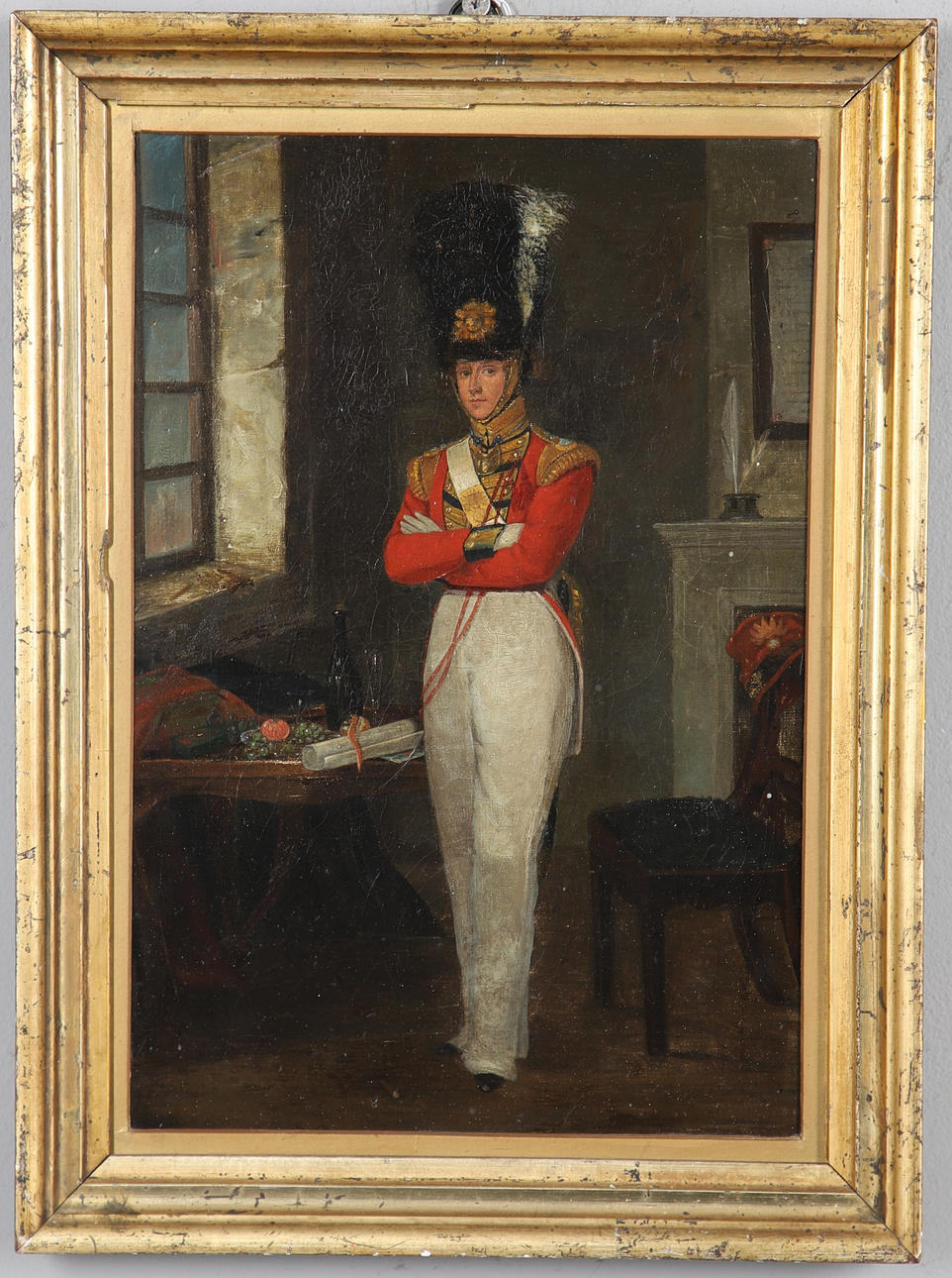 CIRCLE OF HENRY MARTENS (D. 1860). AN OFFICER IN MILITARY UNIFORM. Art ...
