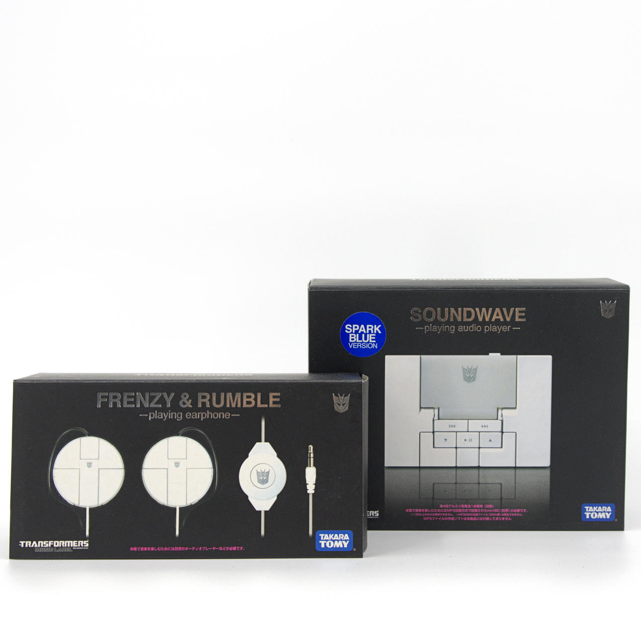 MUSIC PLAYER, 2 parts, “Soundwave” and “Frenzy & Rumble”, Takara Tomy ...