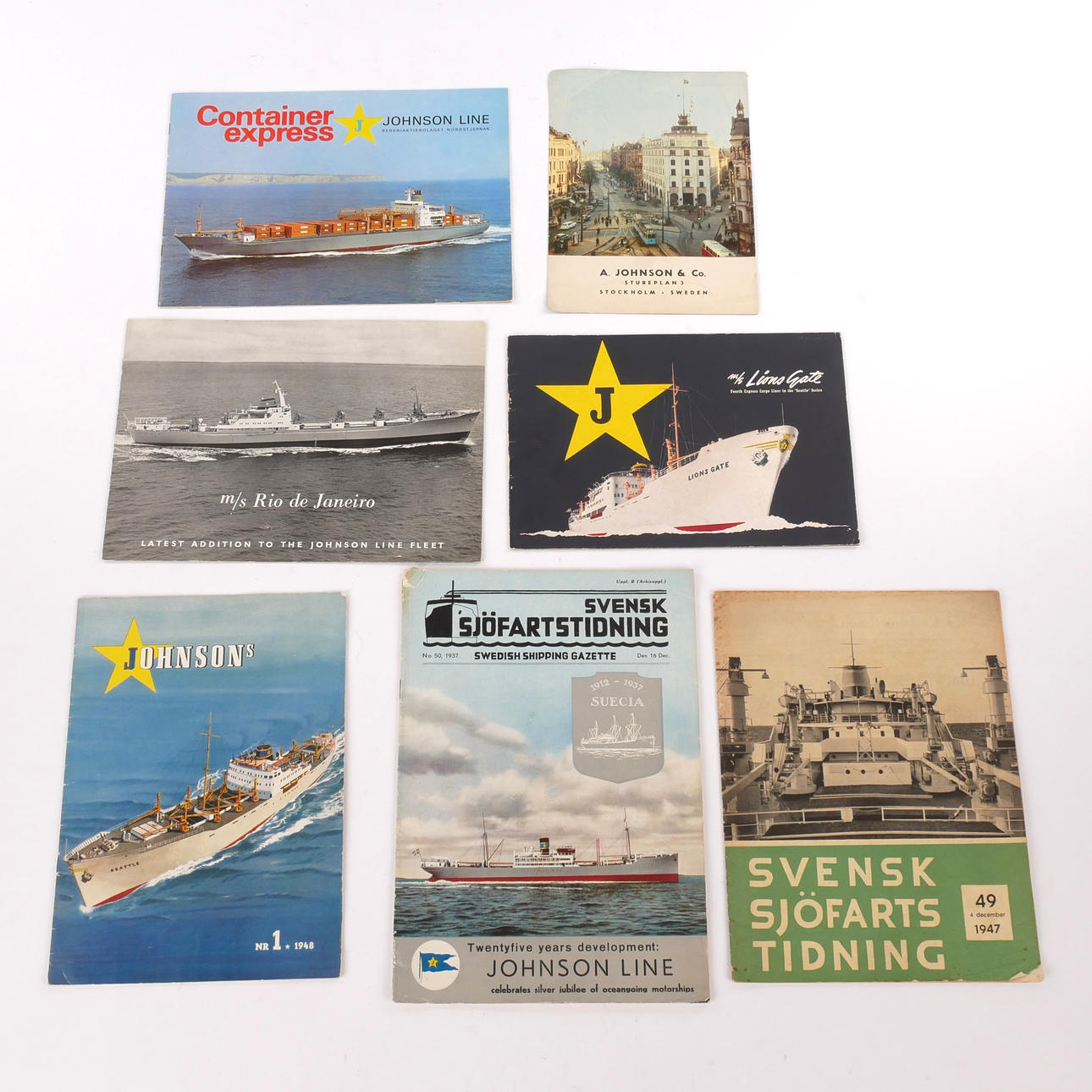 JOHNSON LINE. Ship presentation, brochures, magazines, etc. Collectables - Technica & Nautica ...