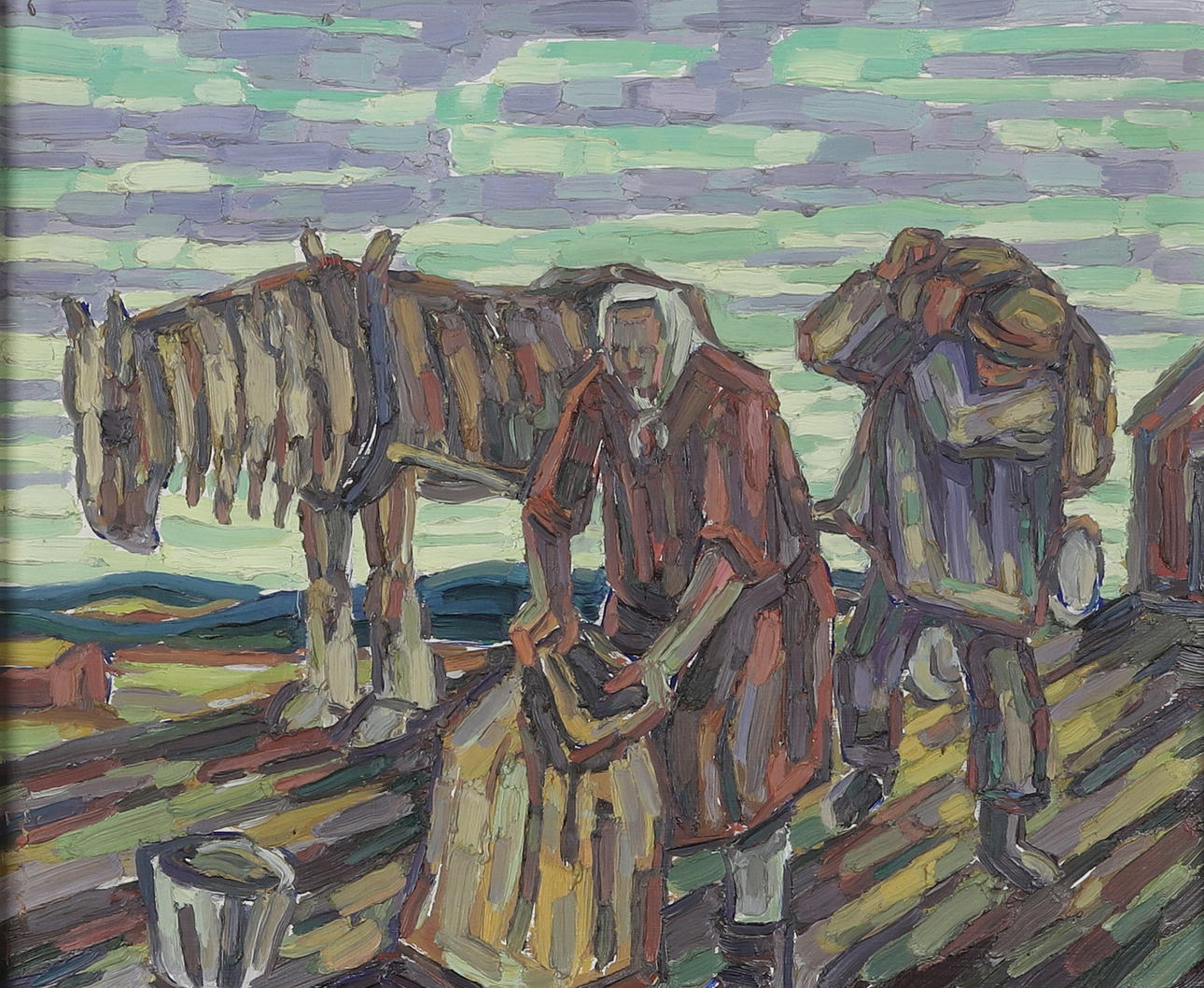 STEN DAHLSTRÖM. “Spring work”, oil on panel, signed. Art - Paintings ...