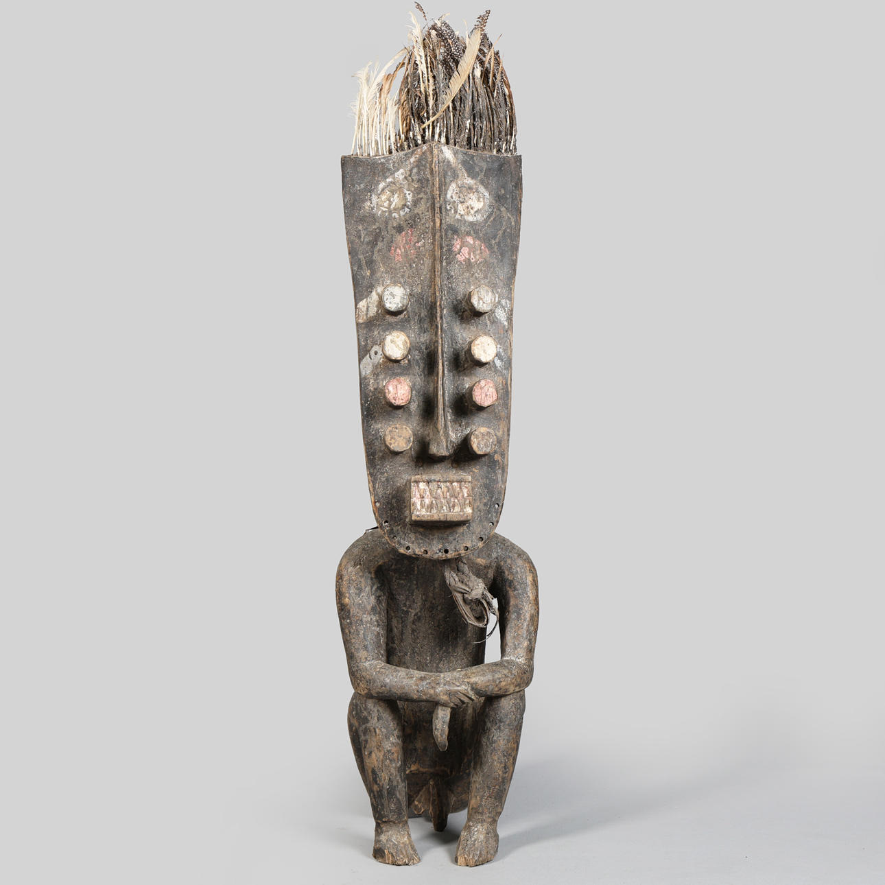 A GREBO KRU WARRIOR FUNERAL FIGURE, LIBERIA. Ethnographica - African ...