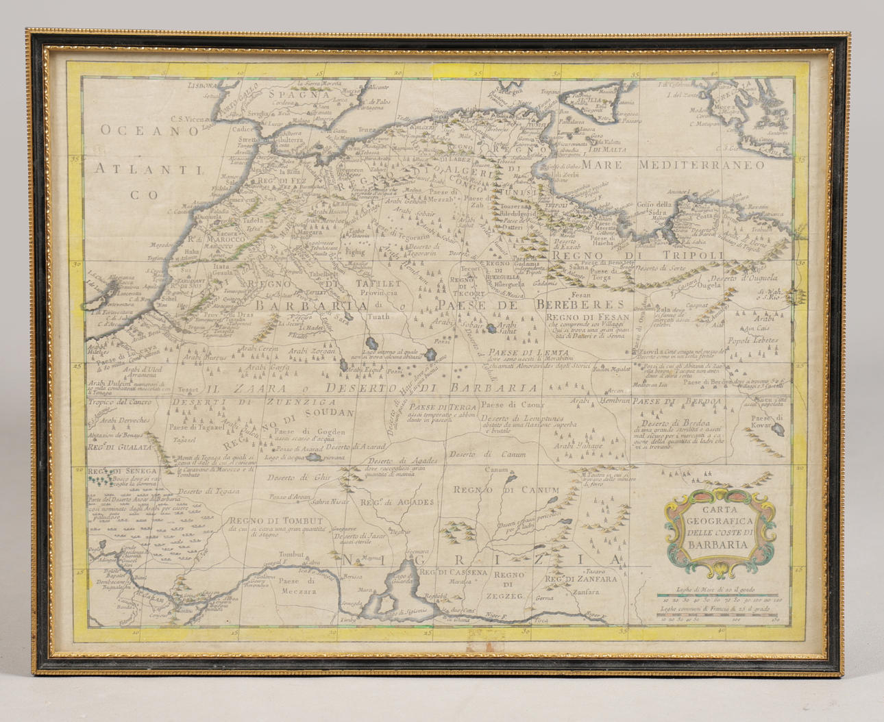 CARTE GEOGRAFICA DELLE DI BARBARIA. Books, Maps & Manuscripts - Maps ...