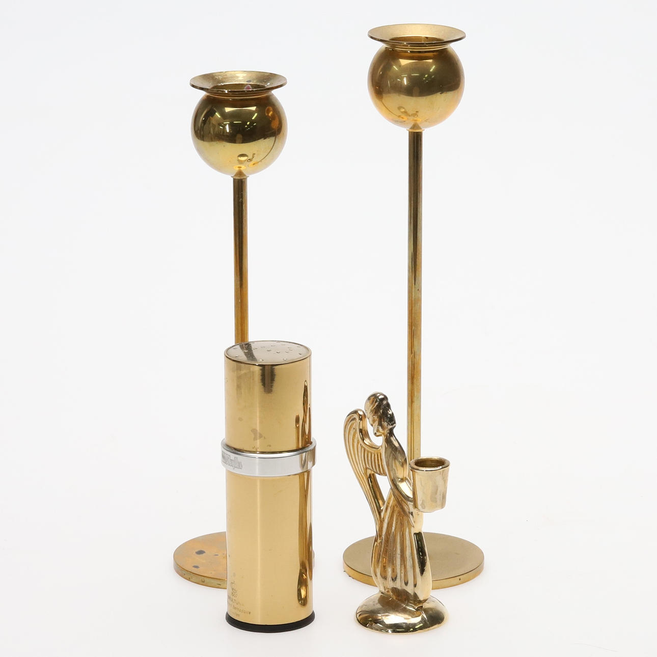 BRASS OBJECTS. 4 pcs. Skultuna. Silver & Metals - Pewter, Brass ...