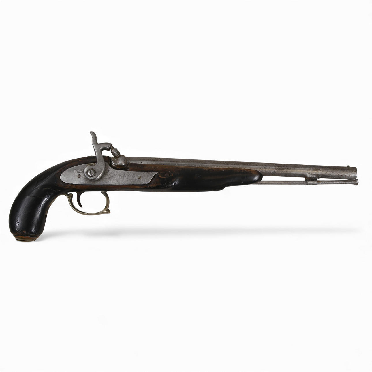 A FRENCH SLAB LOCK PISTOL, converted, c. 1850s. Weapons & Militaria ...