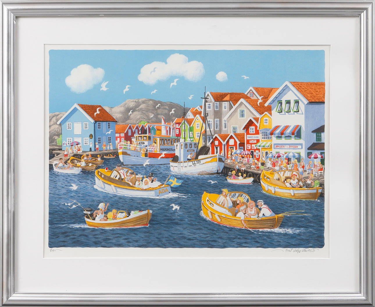 BERT-HÅGE HÄVERÖ. Färglitografi, Smögen, signerad, EA. Konst - Grafik ...