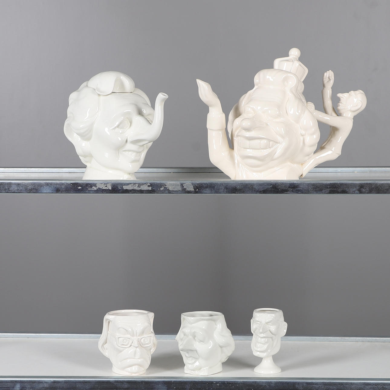 SPITTING IMAGES TEAPOTS & JUGS. Ceramics & Porcelain - European - Auctionet