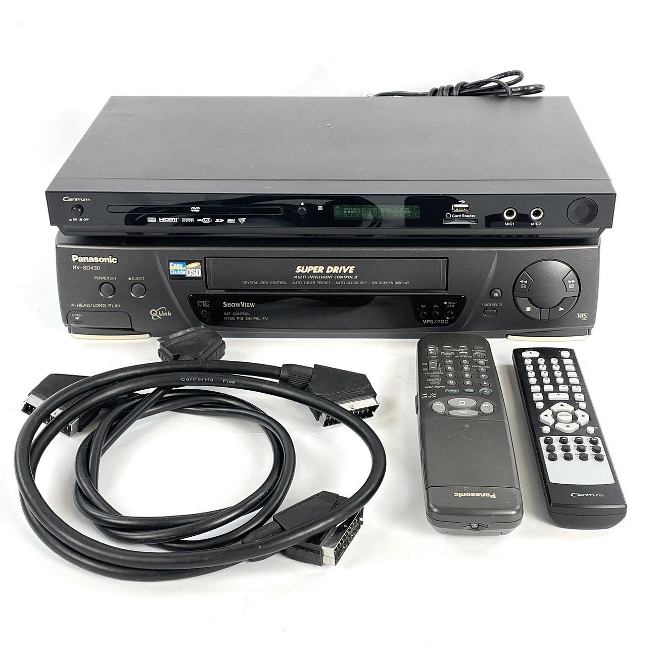 VHS-SPELARE & DVD-SPELARE. Panasonic NV-SD430, Centrum DVPHD-200 ...