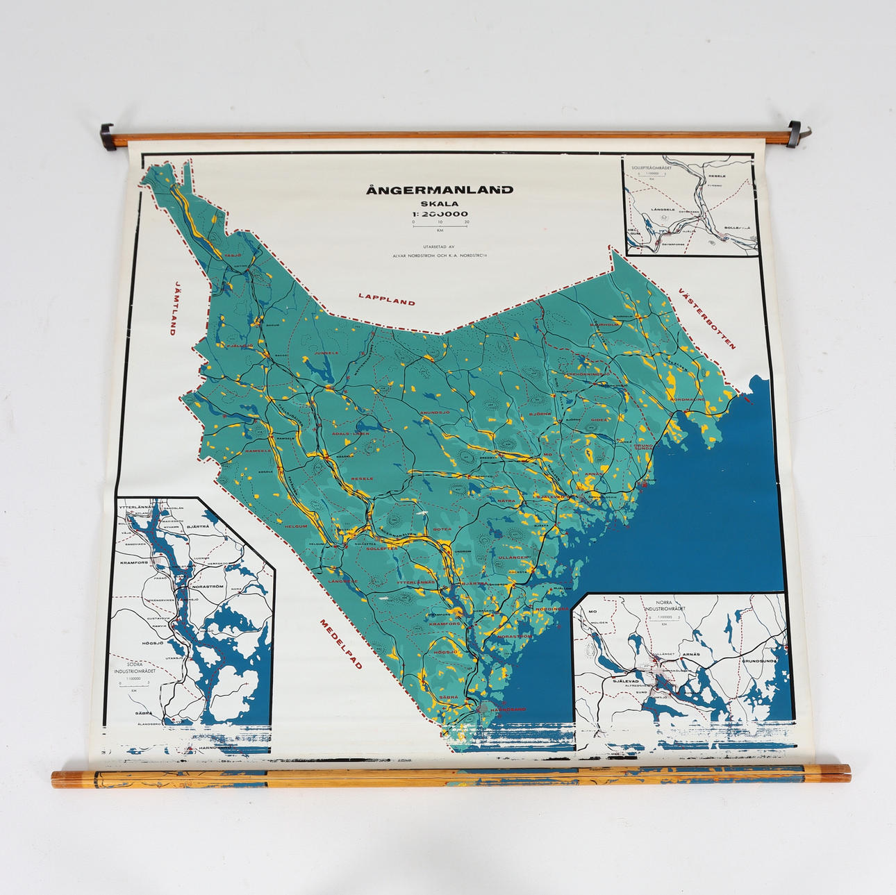 MAP, Ångermanland, prepared by Alvar Nordström and K.A Nordström. Books ...