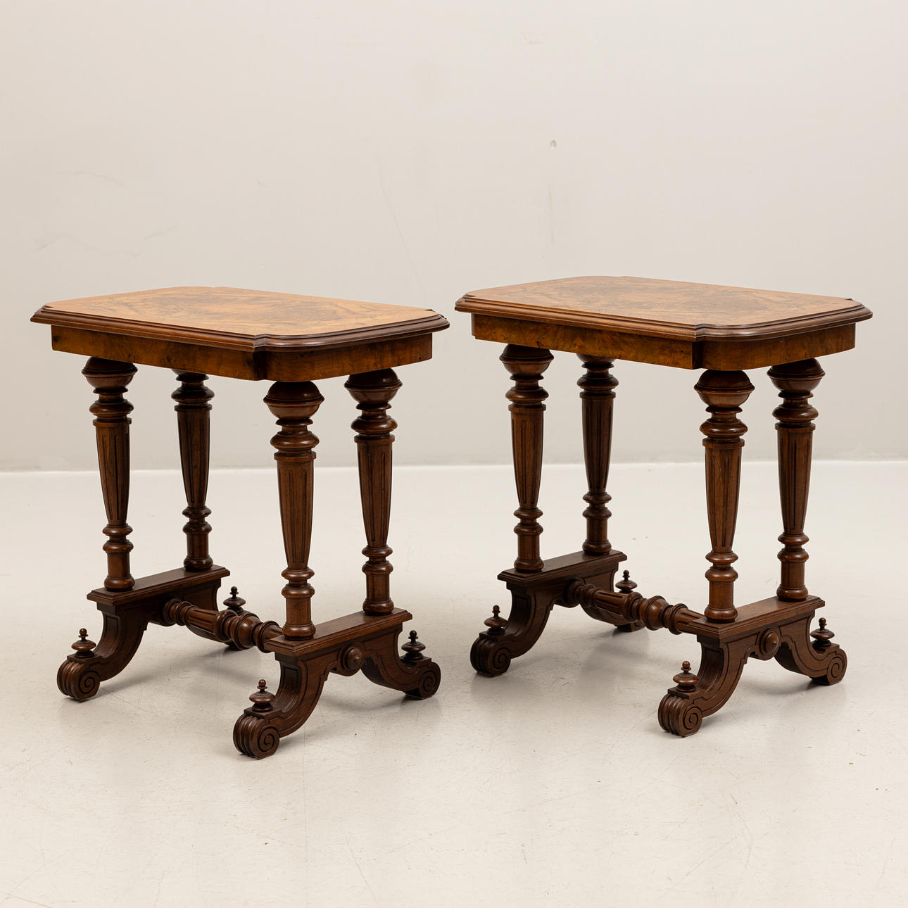 A Neo-Renaissance pair table by Axel Beckman Möbelfabrik, Norrköping ...