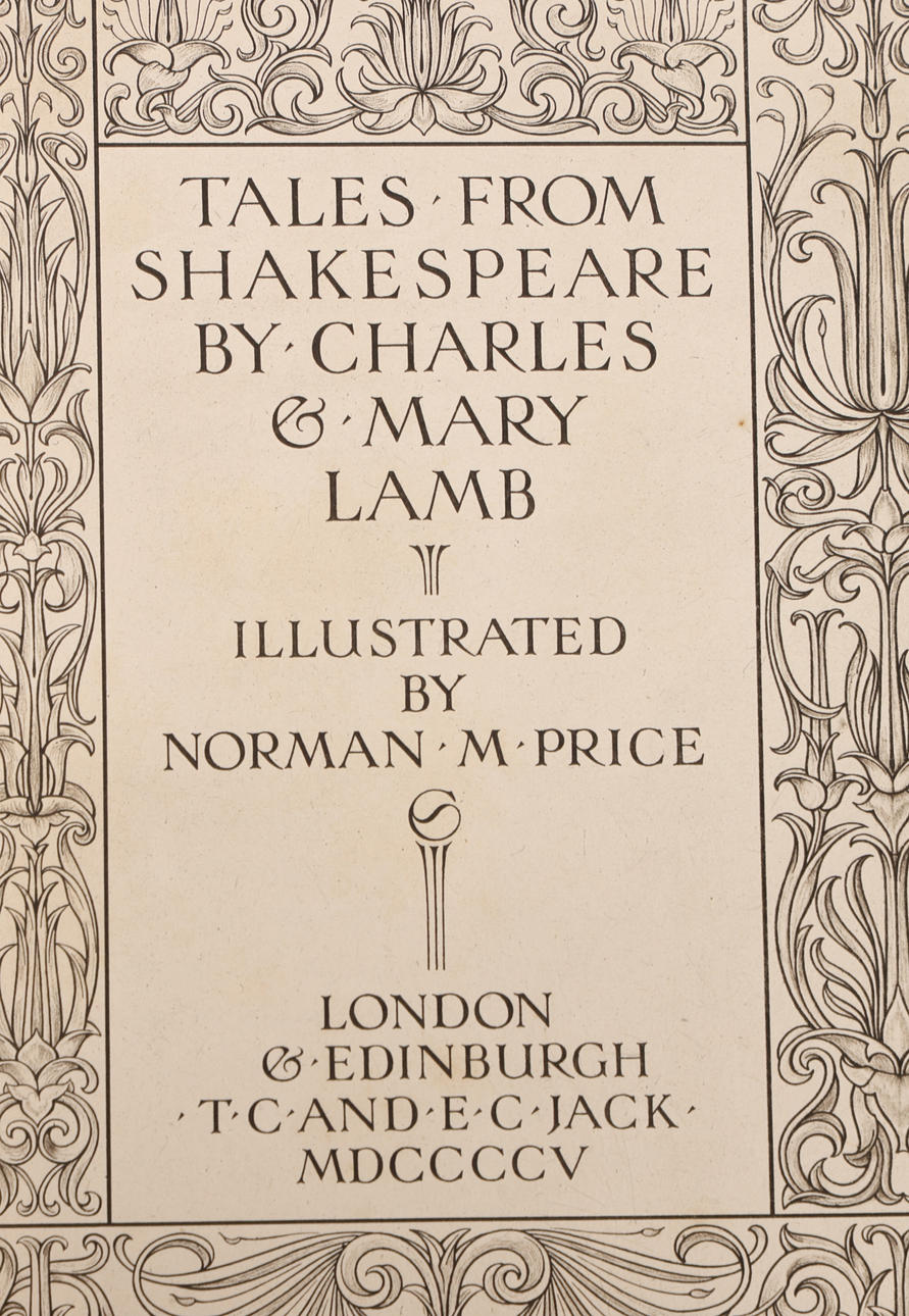 CHARLES & MARY LAMB "TALES FROM SHAKESPEARE" ILLUSTRATED BY NORMAN M ...