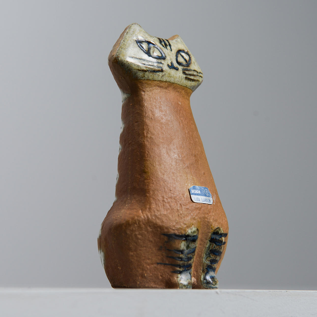 LISA LARSON. Figur, „Cat“, aus der Serie Lilla Zoo, Gustavsberg, 1956 ...