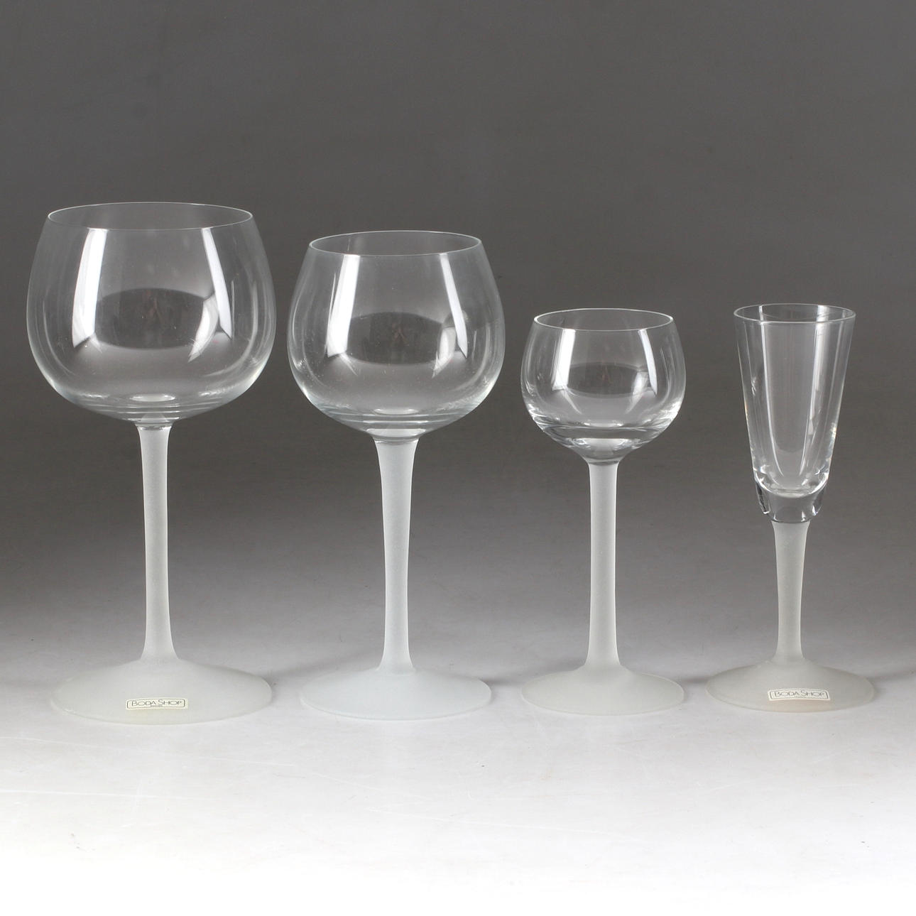 GLASSERVISDELAR, 39 delar, "Frosted", Boda Nova/Shop. Glas - Serviser ...