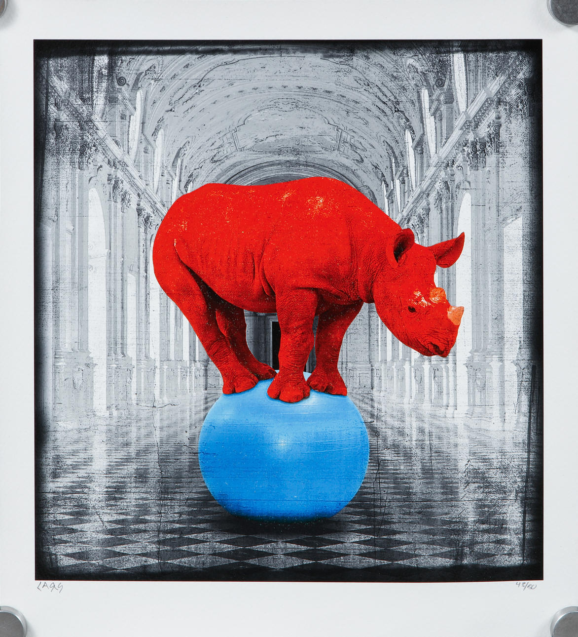 LARS TUNEBO. „Havin a ball“, Pigmentdruck, signiert und nummeriert 43/ ...