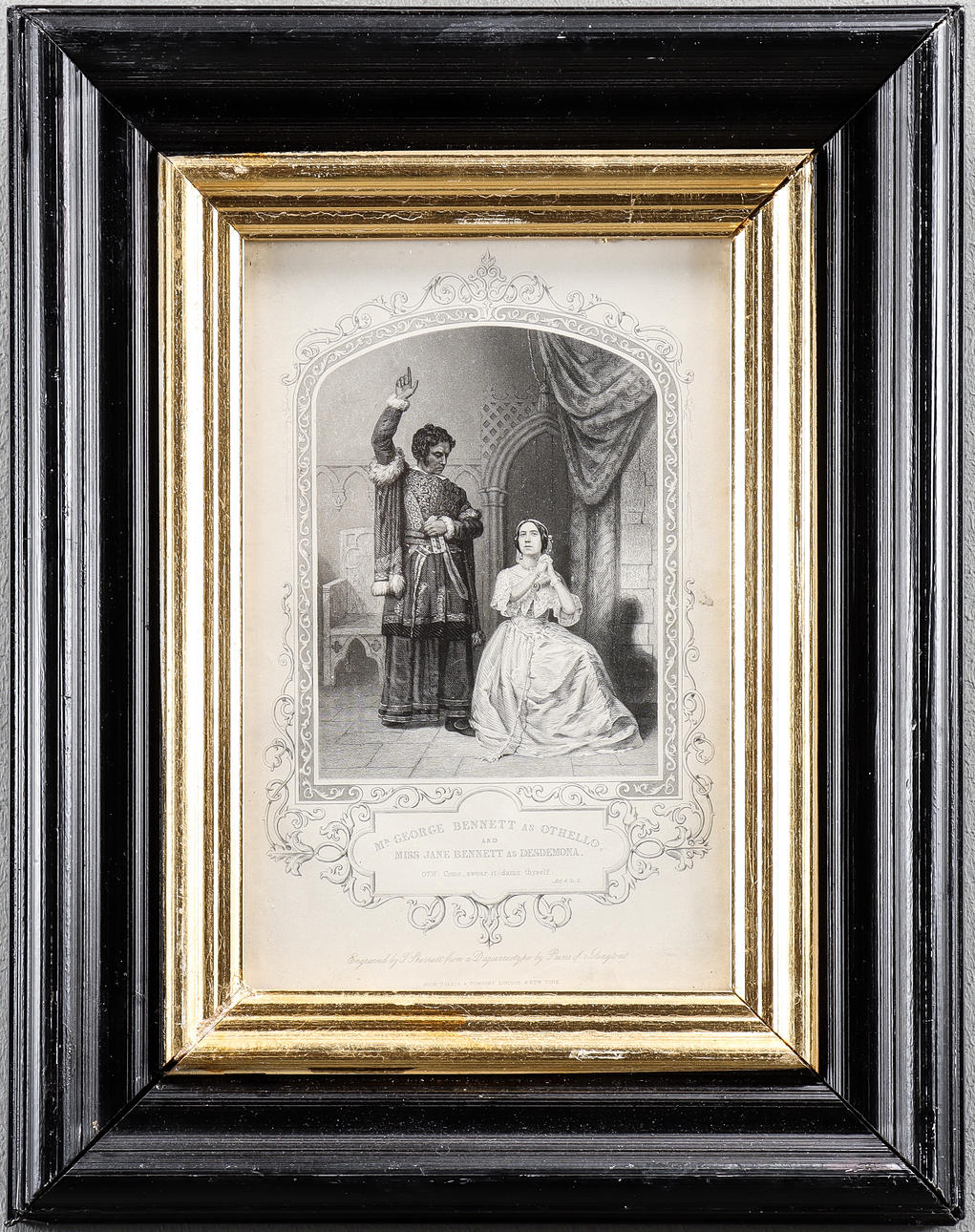 ENGRAVING, “Mr. George Bennett as Othello”, engraved by T. Sherratt ...