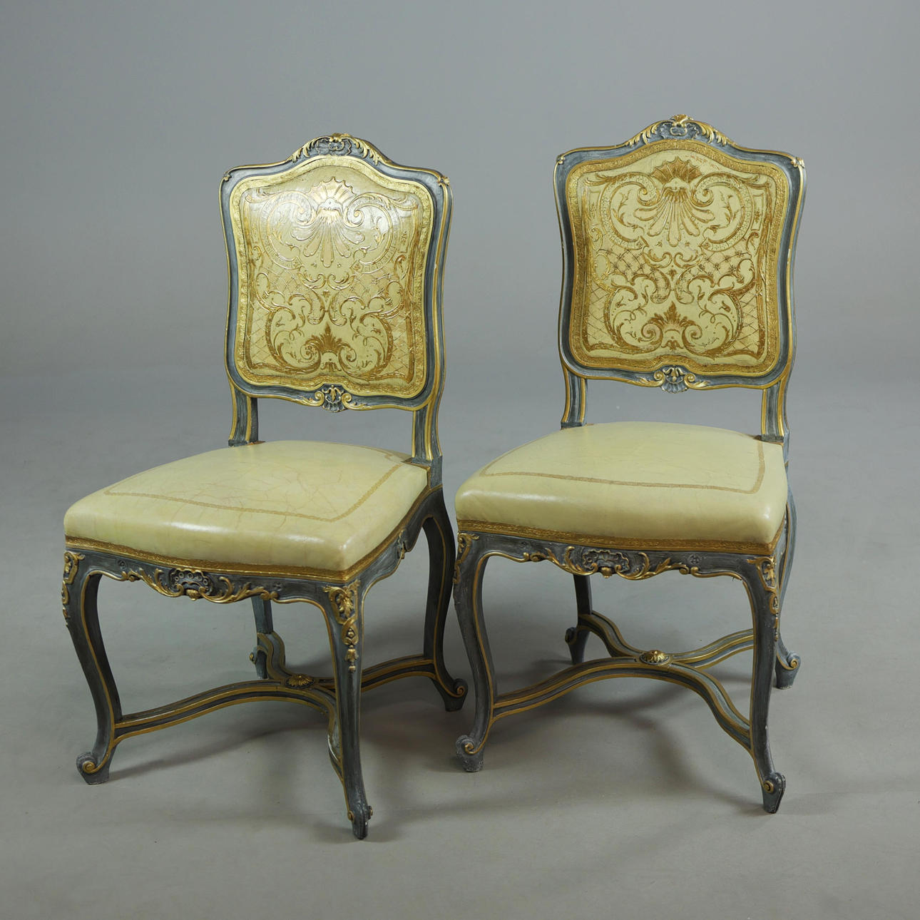 LOUIS XV STYLE SIDE CHAIRS, A PAIR. Furniture - Armchairs & Chairs ...
