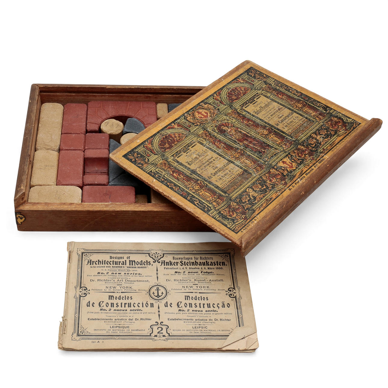 German construction set by Friedrich Adolf Richter & Cie., early 20th ...