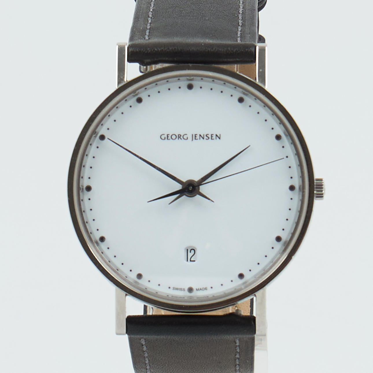 GEORG JENSEN. ARMBANDSUR, 38 mm, stål, quartz. safirglas, design ...