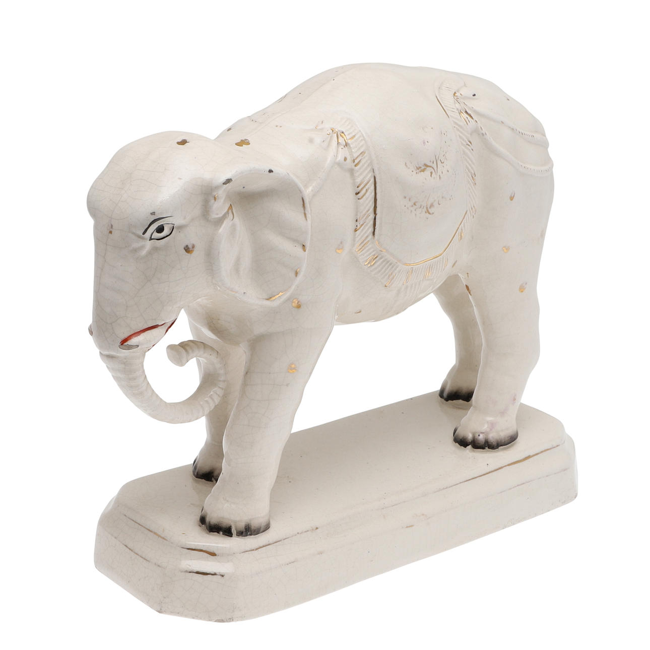 STOR STAFFORDSHIRE ELEFANT. Keramik & Porslin - Europeiskt - Auctionet