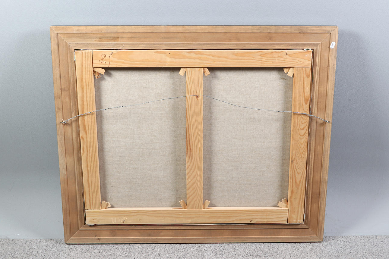 JOHNNY OPPENHEIMER. Oil painting on canvas. Still life with flowers in ...