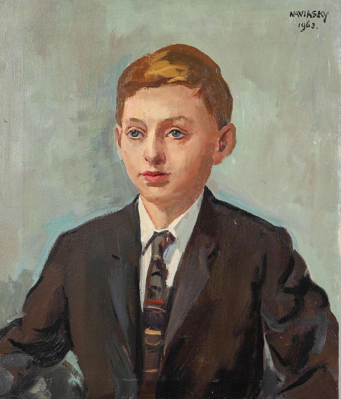 PHILIP NAVIASKY (1894-1983). PORTRAIT OF A YOUNG BOY. Art - Paintings ...