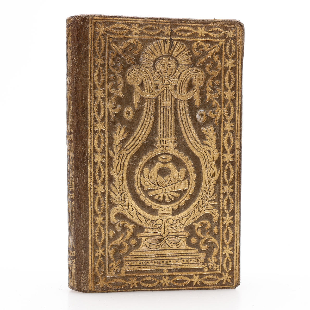 BOOK TAPE. A FRENCH BOOKBAND FROM THE LATE 18TH CENTURY IN GREEN ...