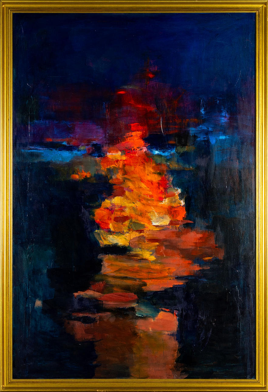 MALTE NYBERG-TOLF. Olja på duk, "På resa i Mexico", 1991. Konst ...