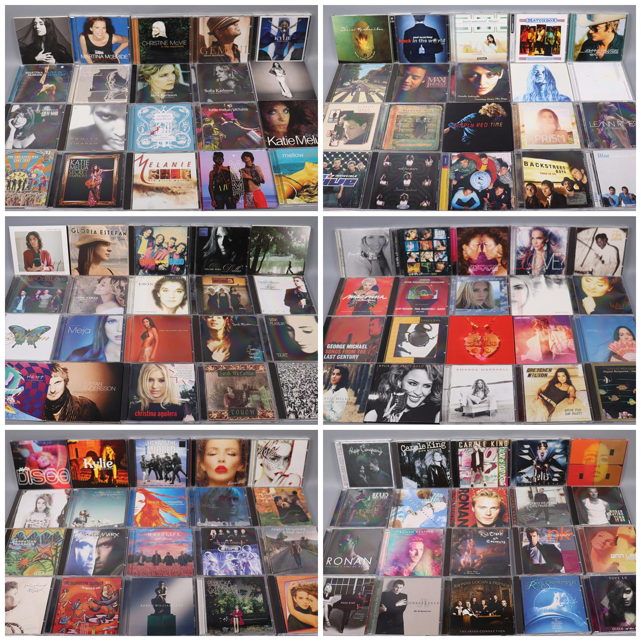 CDS, Katie Melua, Meja, Caly Simon, Sofia Karlsson, Kylie Minouge ...