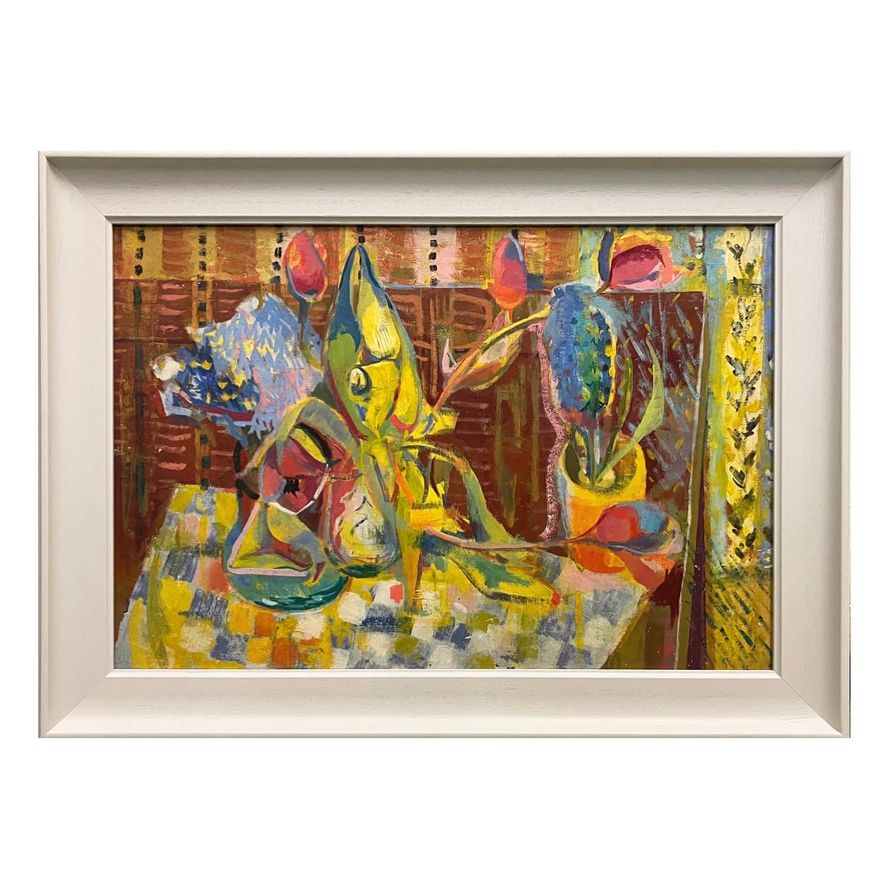 IN THE MANNER OF JANE PIPER (1916-1991). STILL LIFE WITH FLOWERS. Art ...