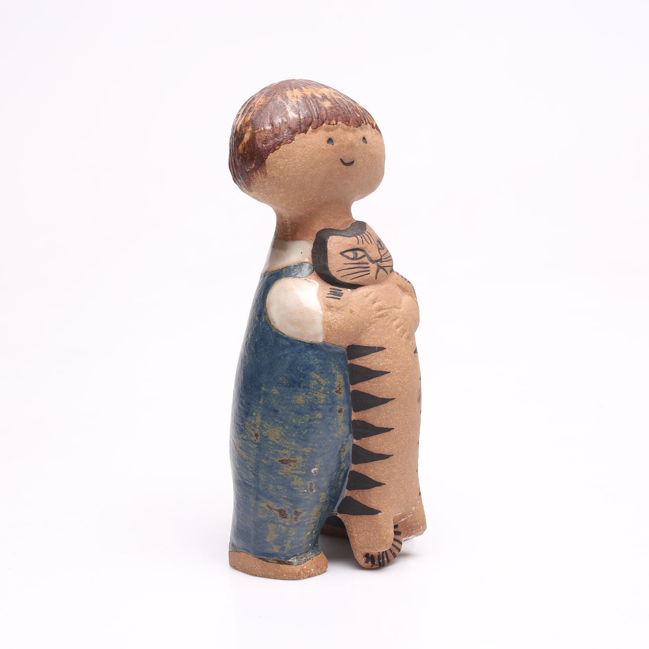 LISA LARSON. Figur, „Pelle“, aus der Serie Larsons Kids, Steinzeug ...