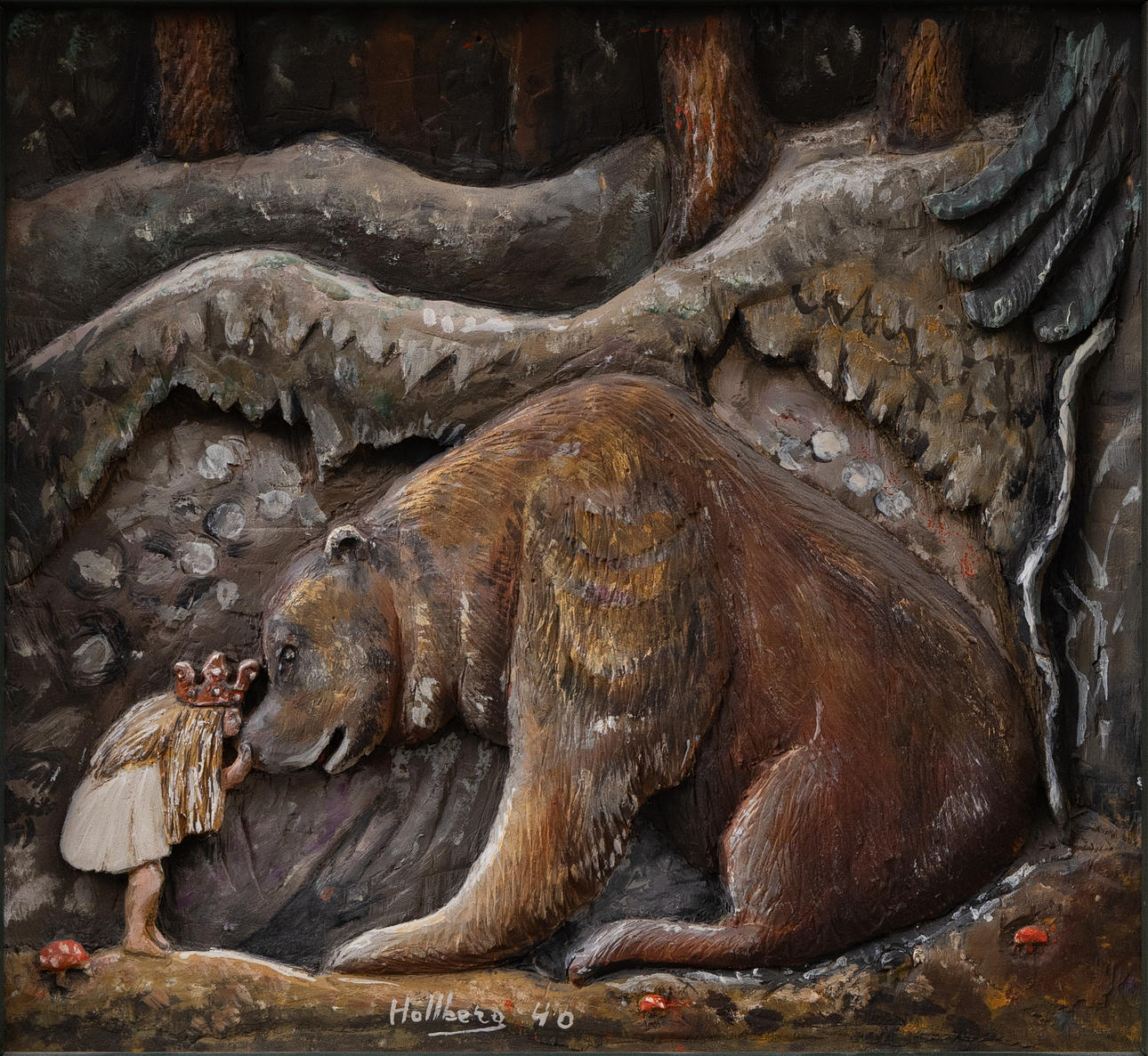 KARL LEVIN-HOLLBERG (1885-1965). The Princess and the Bear” -Poor ...