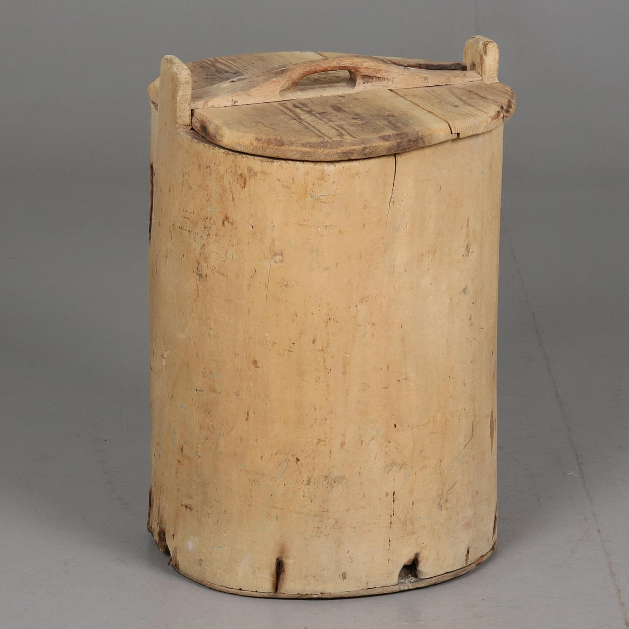 Wooden barrel with lid, 19th century. Swedish Folk Art - Other - Auctionet