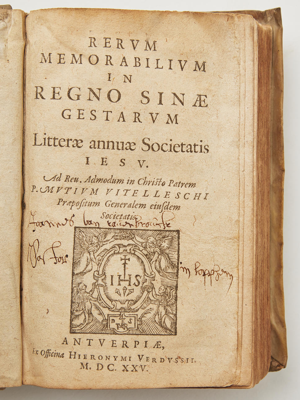 TWO RARE ACCOUNTS OF THE JESUIT MISSIONS IN CHINA AND JAPAN, 1625, in ...