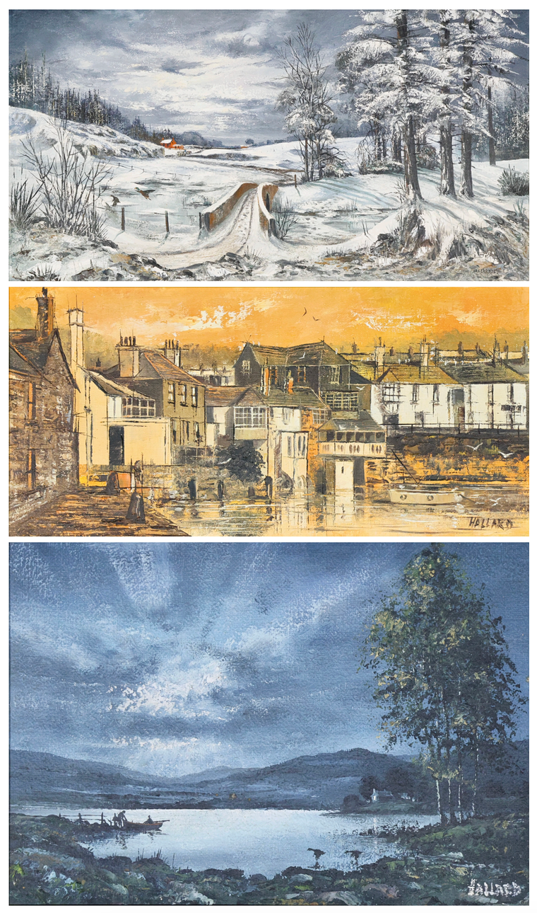 NIGEL HALLARD (1936-2020), 3 OIL PAINTINGS. Art - Paintings - Auctionet