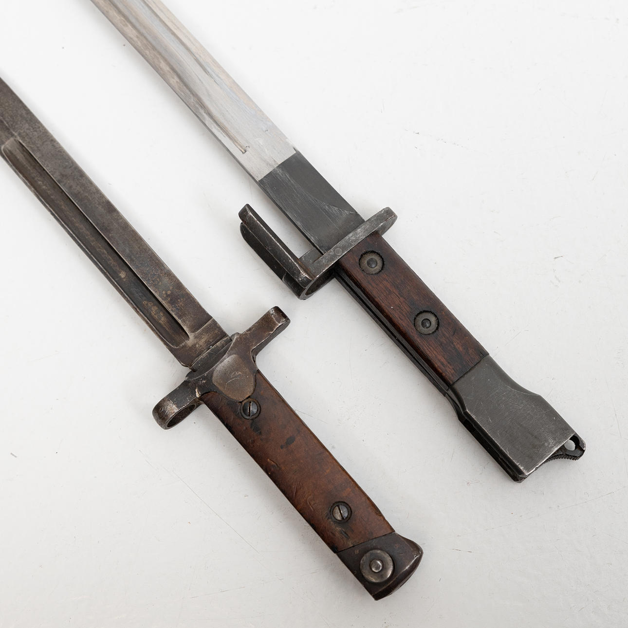 KNIFE BAYONETS 2 pcs, FN-FAL Type A Belgium and m/1938 Italy with fixed ...