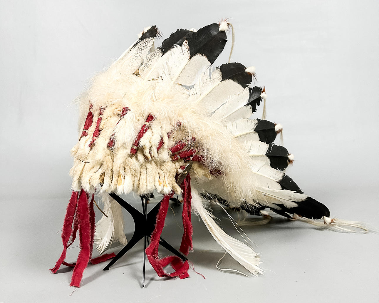 FEATHER HEADDRESS, “War bonnet”, handmade, Airbrushed turkey feathers ...