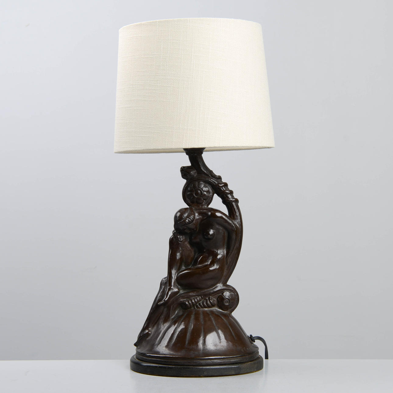CARL FAGERBERG. A table lamp, art deco, Herman Bergman, 1920/1930's ...