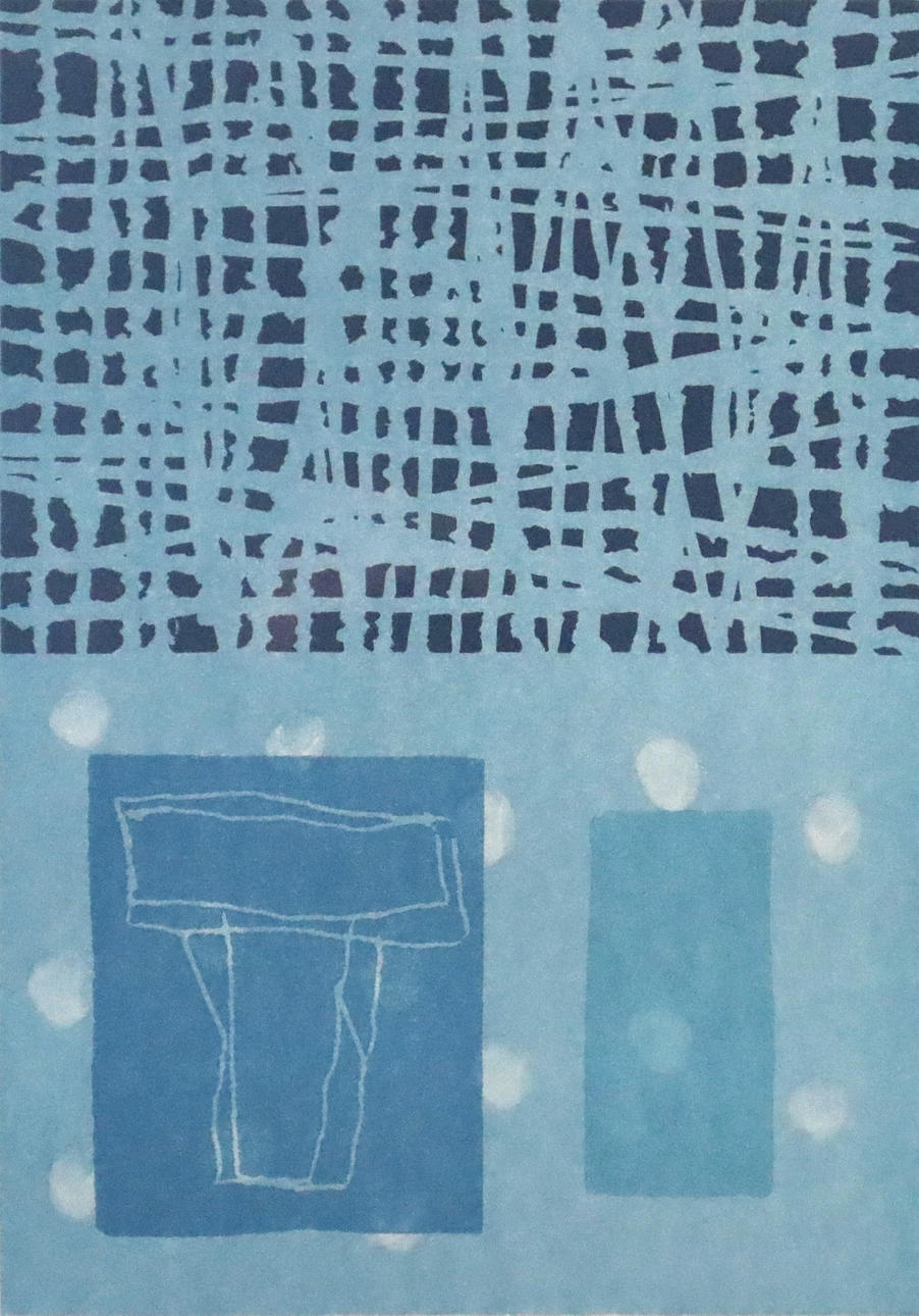 GUTBROD, HELMUT. colour composition, 2000, colour linocut, edition 9/20 ...