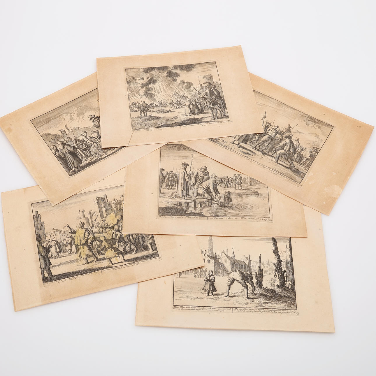 JAN LUYKEN (1649-1712). SIX COPPER ENGRAVINGS, ILLUSTRATIONS FOR ...
