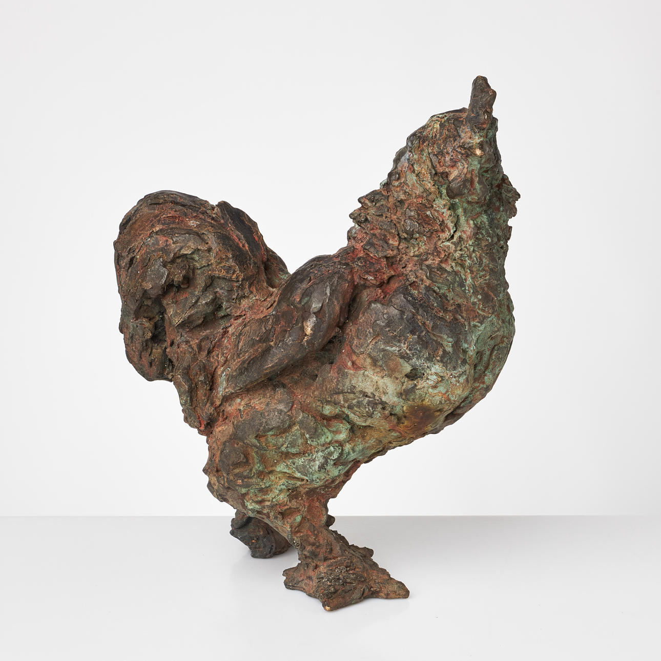 SCULPTURE. Bronze, in the form of a rooster. Art - Sculptures & Bronzes ...