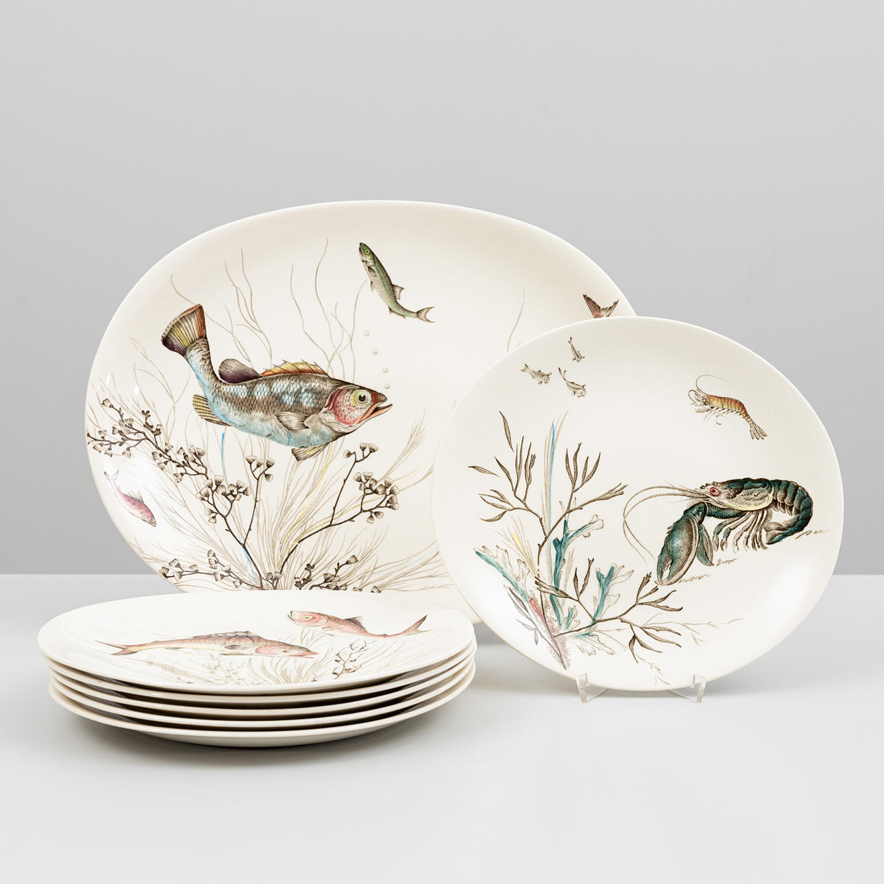 A set of seven Johnson Bros English porcelain tableware sets, 20th ...