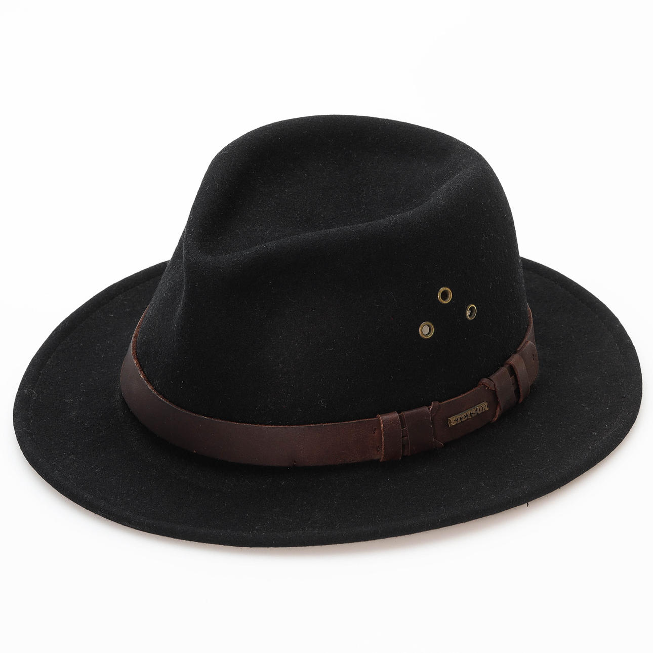 STETSON, hatt, herr, filt samt läder, USA. Vintagekläder & Accessoarer ...