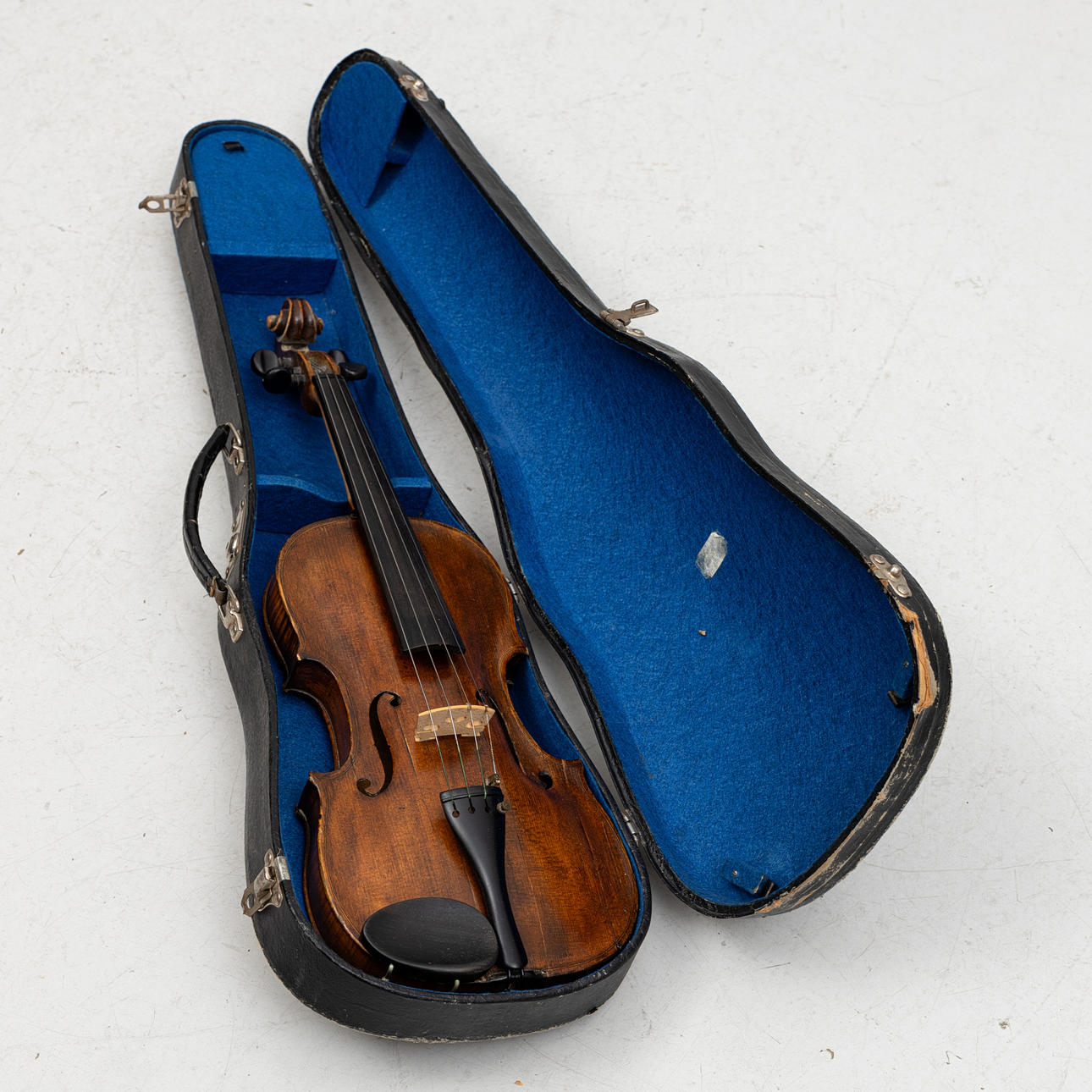 Violin, with bag, copy after Stradivarius, marked David Hopf, 19th ...
