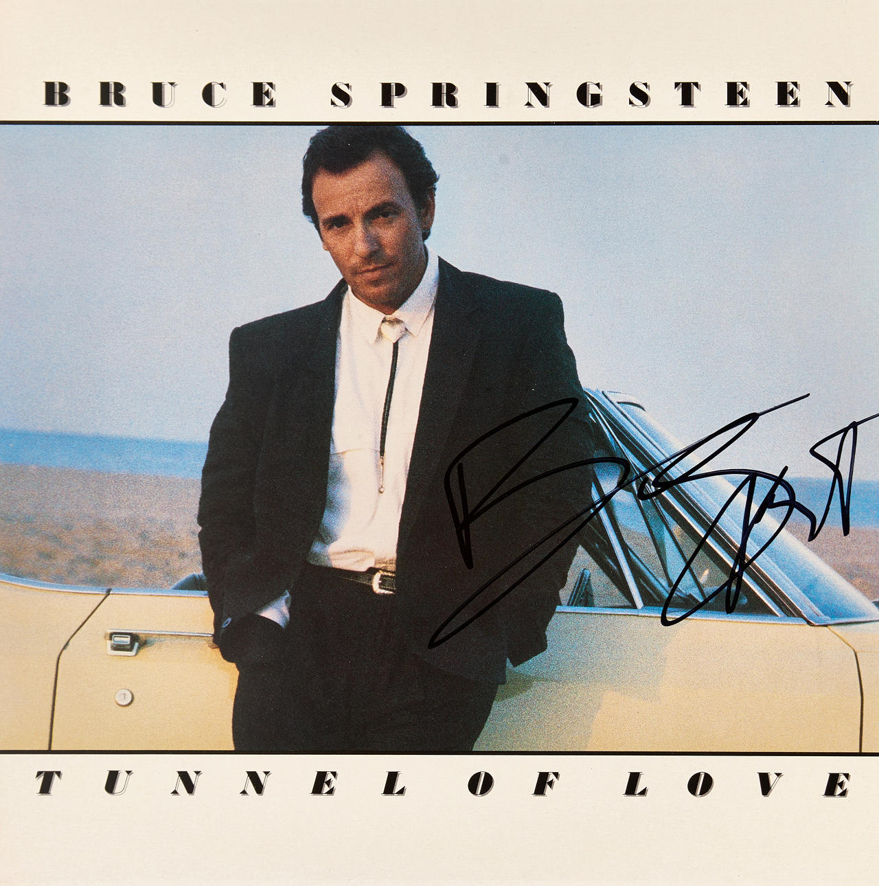 AUTOGRAPH, BRUCE SPRINGSTEEN, “Tunnel of love”, signed album cover ...
