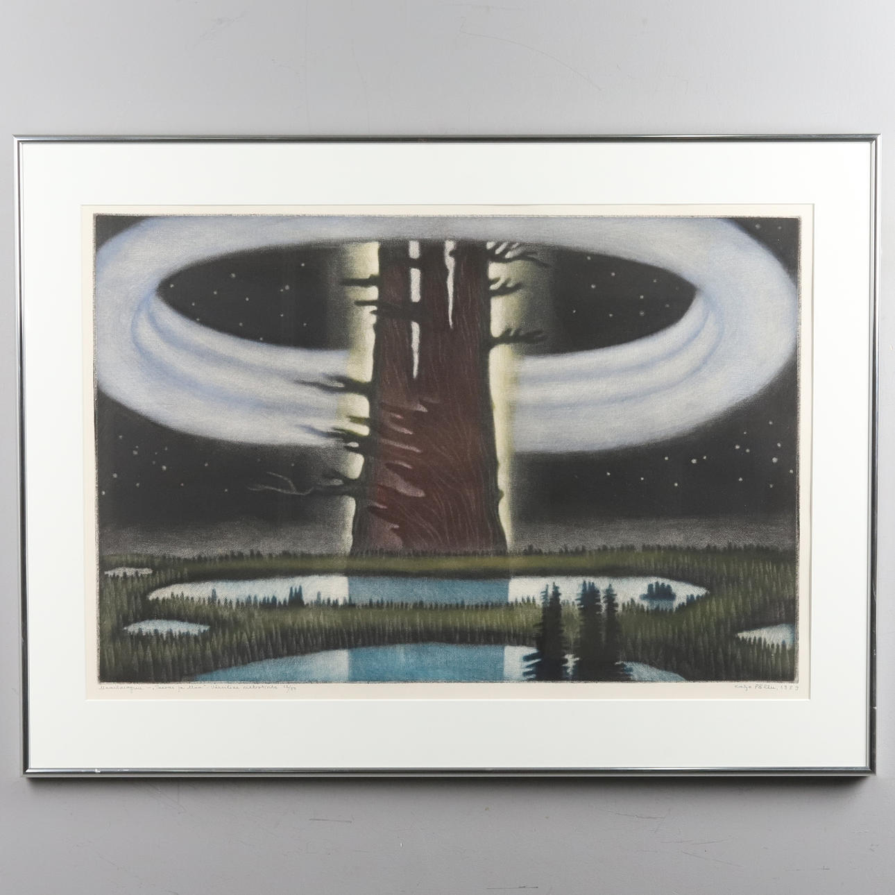 BALD PATCH. Color mezzotint. From the series world-trees, heaven and ...