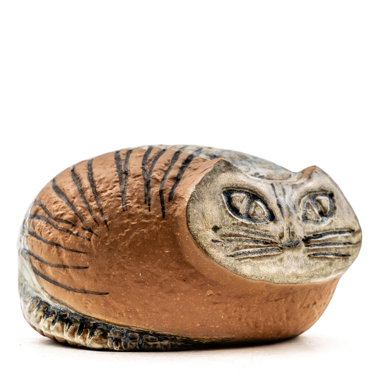 LISA LARSON. Figurin, "Liggande Katt" ur serien "Lilla Zoo ...