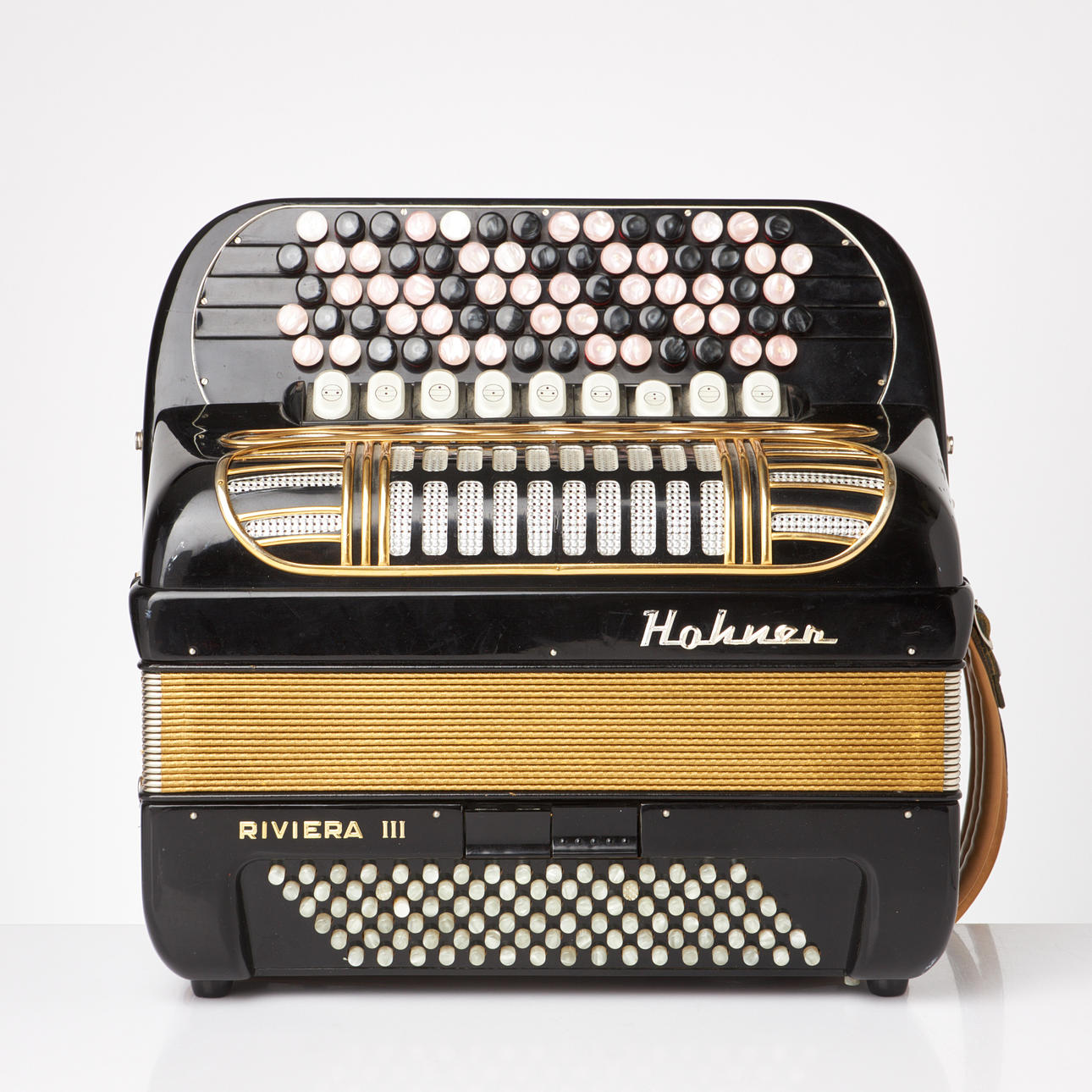 DRAGSPEL, Hohner, Riviera III, Dragspel, 9/2, 96 baser, med väska ...