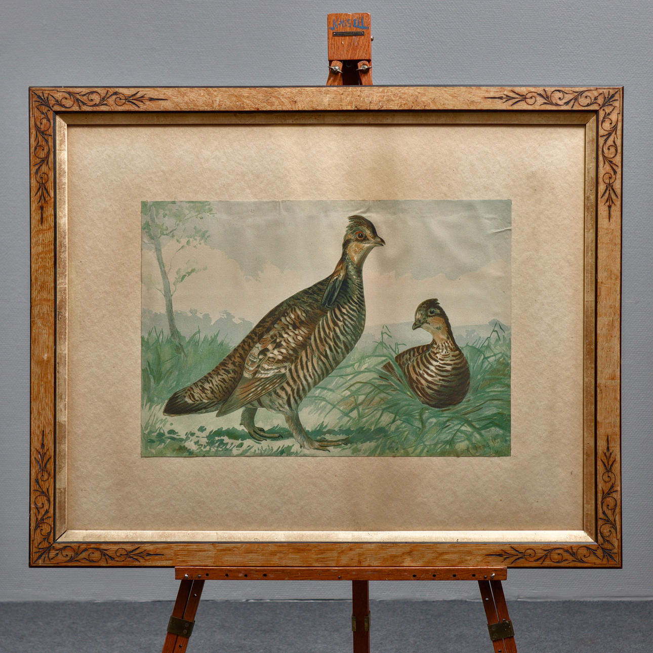 ALEXANDER POPE JR. (1849-1924, USA) CHROMOLITHOGRAPH, FROM “UPLAND GAME ...