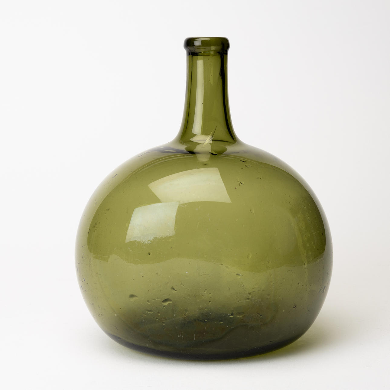 FLASKA, glas, 1700/1800-tal. Glas - Bruksglas - Auctionet